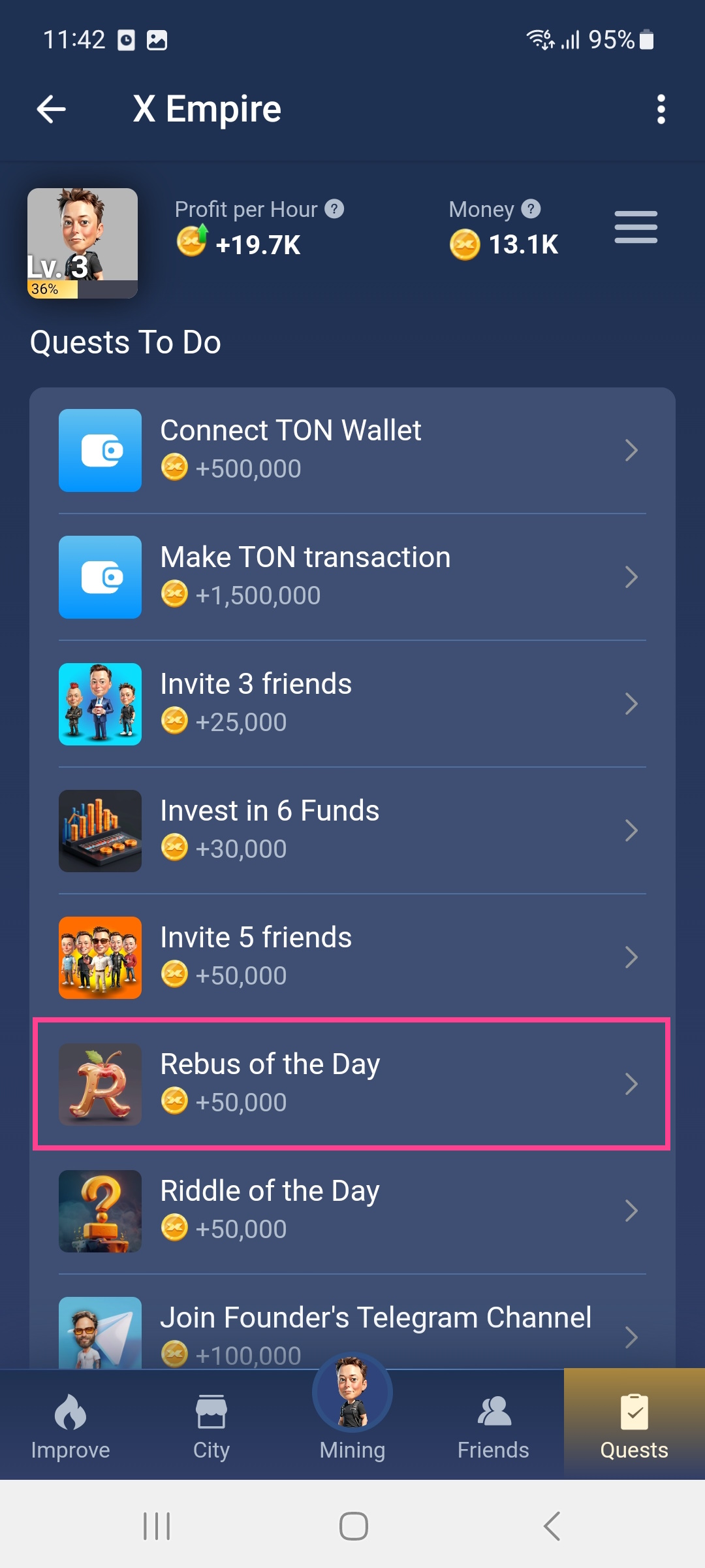 Musk X Empire Daily Combo, Rebus and Riddle of the Day – September 2, 2024